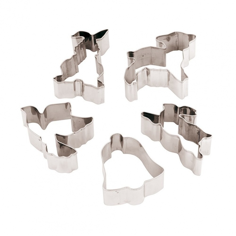 STAMPO TAGLIAPASTA PASQUA ACCIAIO INOX 5 Pz