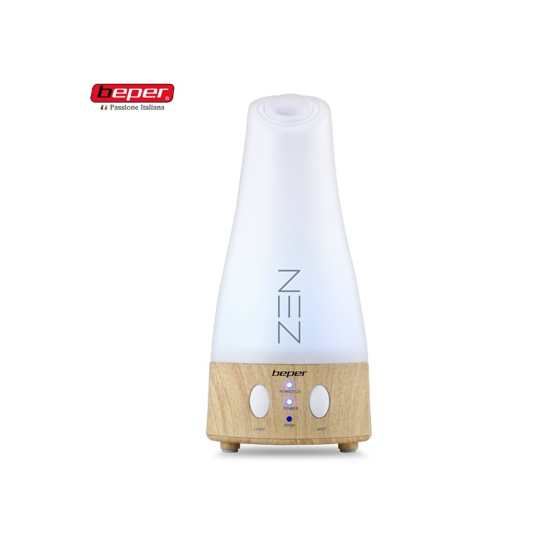 DIFFUSORE DI ESSENZA ZEN CON NEBULIZZATORE E LAMPADA LED - BEPER