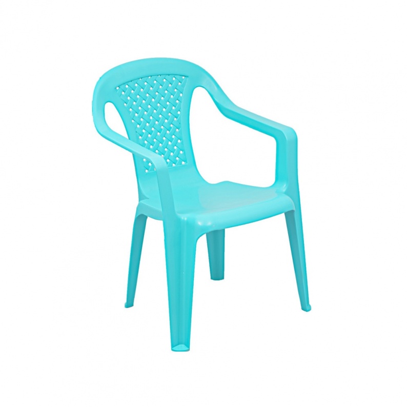 SEDIA PLASTICA CON BRACCIOLI ISCHIA RATTAN BIANCA