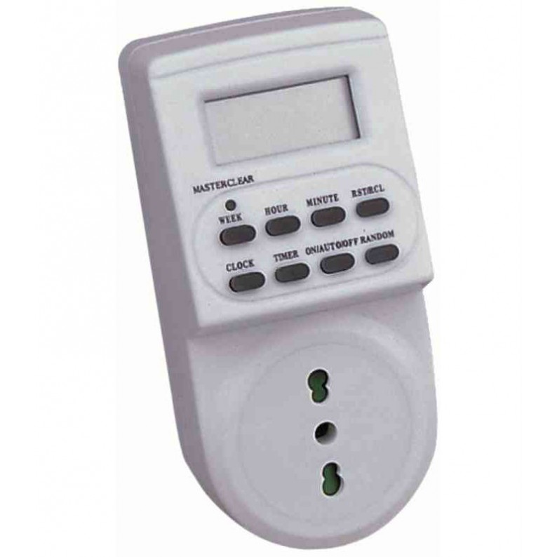 PRESA TIMER PROGRAMMABILE OROLOGIO SETTIMANALE 16A 3600W