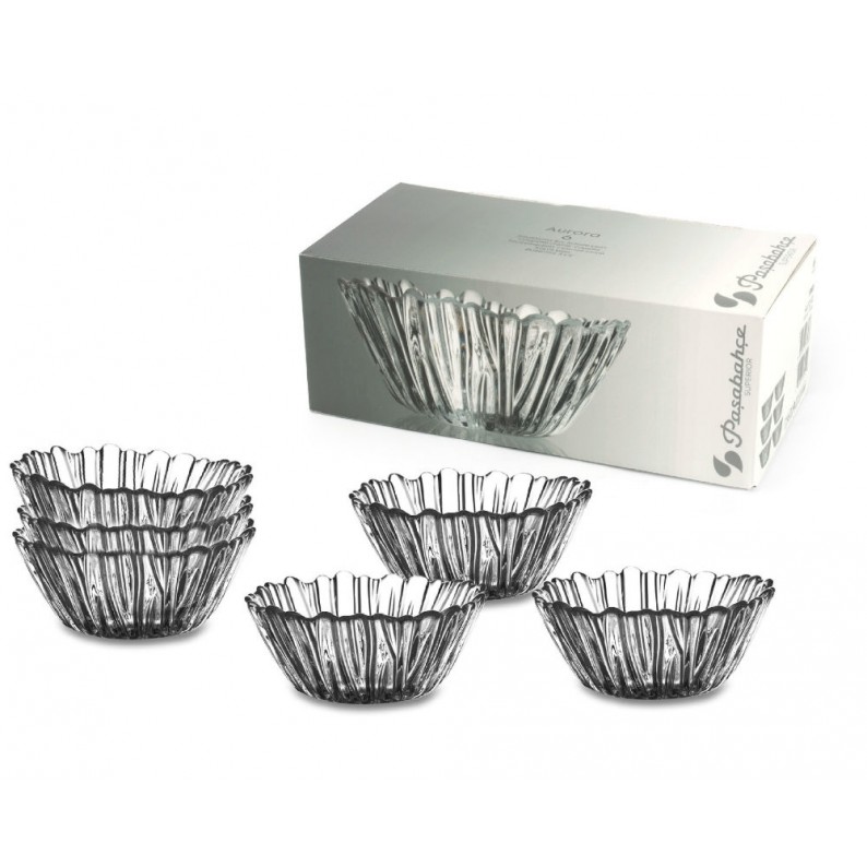 COPPETTA DESSERT VETRO AQUA 6 Pz